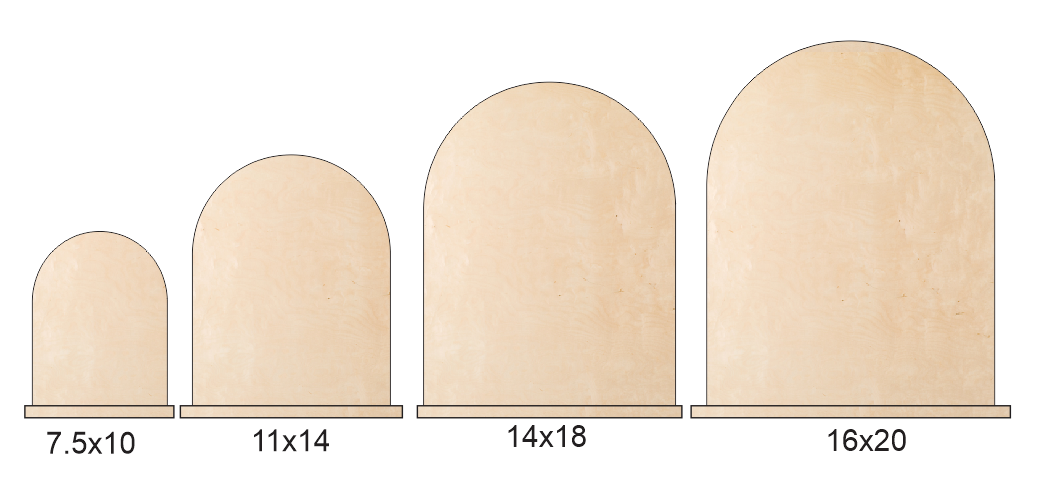 Modern Style Arch Signs - Freestanding Base – Willow Hill Designs