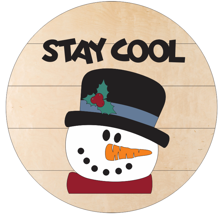 Kid Theme Fun Designs - Stay Cool Snowman – Willow Hill Designs