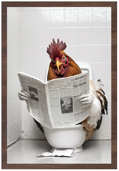 Animals on the Toilet - Rooster – Willow Hill Designs