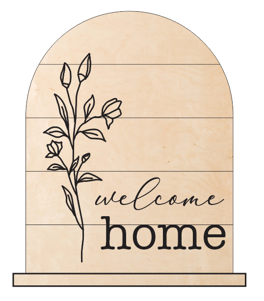 Welcome Home- Modern Arch Sign DIY Kit (11x14" Pallet Kit) – Willow ...