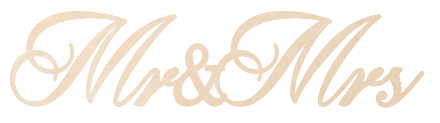 Mr & Mrs (Script Connected) – Willow Hill Designs